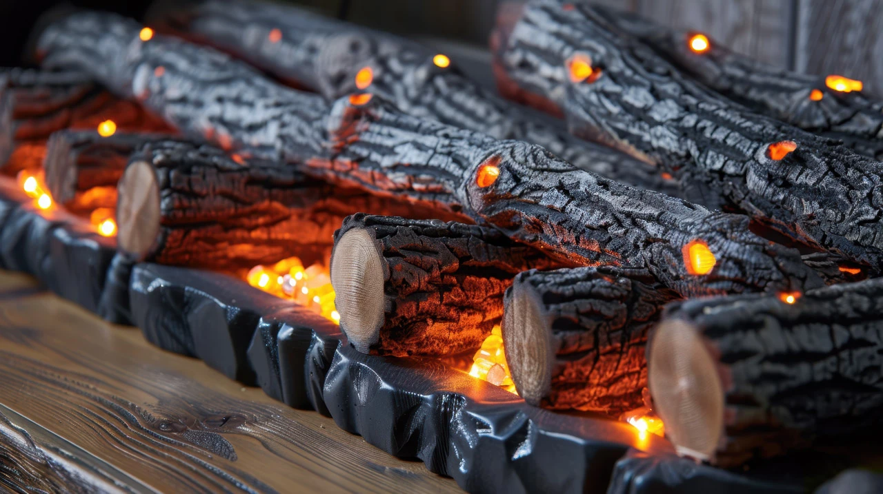 ᑕ ᑐ All About Electric Fireplace Logs with a Heater – MagikFlame